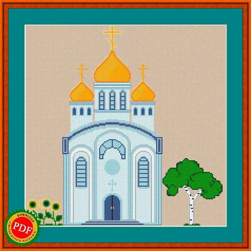 Orthodox Church Cross Stitch Pattern | Eastern Orthodox Church ...
